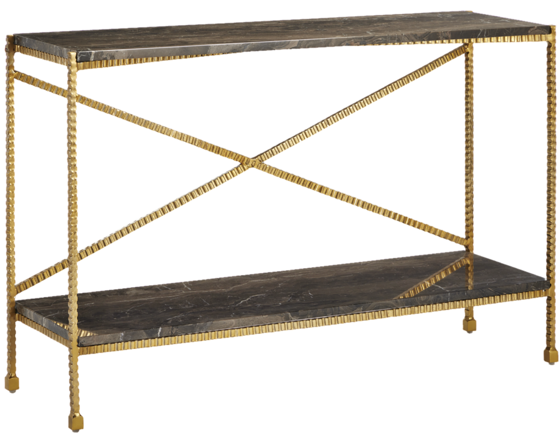 Flying Gold Marble Console Table