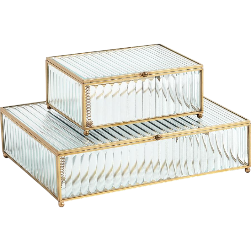 Reeded Glass Boxes