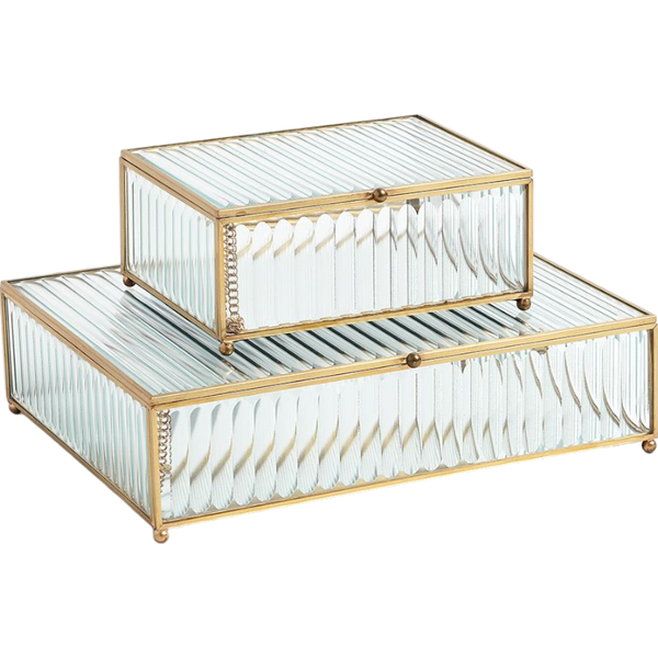 Reeded Glass Boxes
